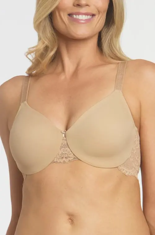 DOMINIQUE INTIMATES Lena Lace Seamless Ultra Comfort Minimizer Bra - Mocha