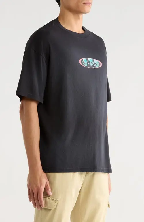 PACSUN Digi Skulls Cotton Graphic T-shirt