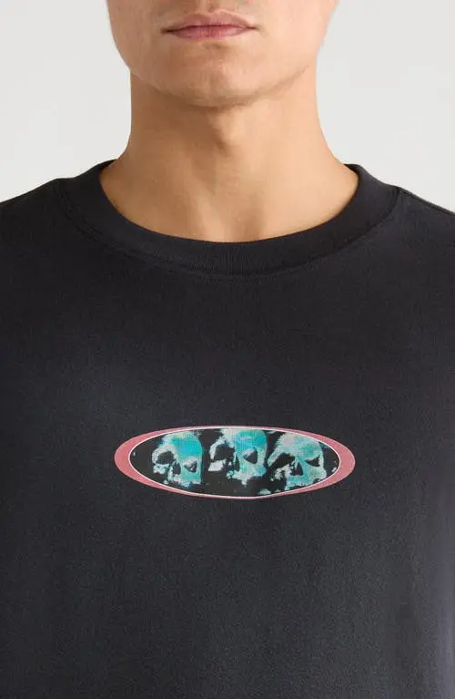PACSUN Digi Skulls Cotton Graphic T-shirt