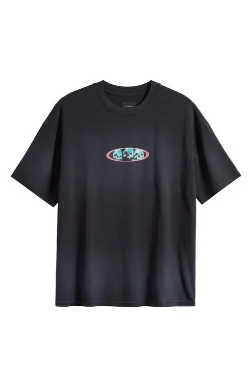 PACSUN Digi Skulls Cotton Graphic T-shirt