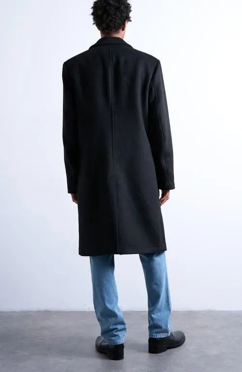 Topman Double-breasted Overcoat