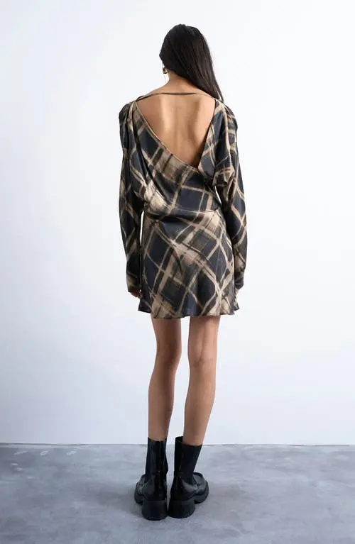 Topshop Backless Batwing Mini Dress