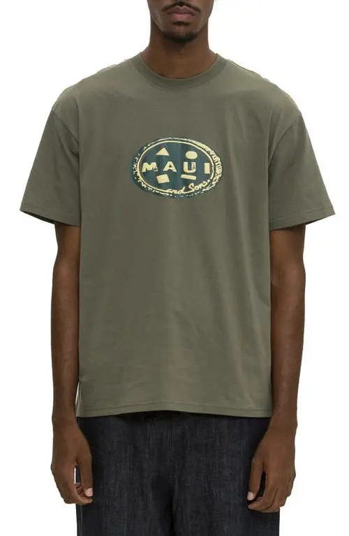 MAUI & SONS Impression Graphic Print Cotton T-shirt