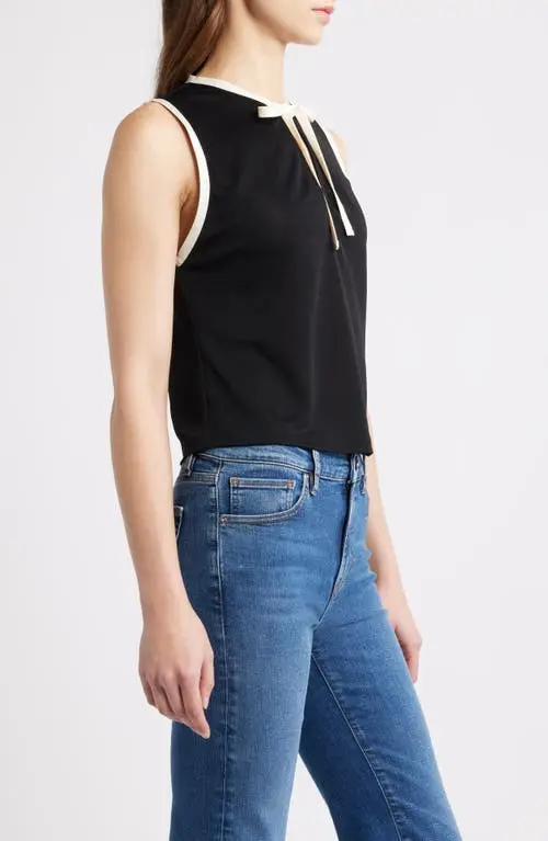 FRAME The Keyhole Tie Knit Tank
