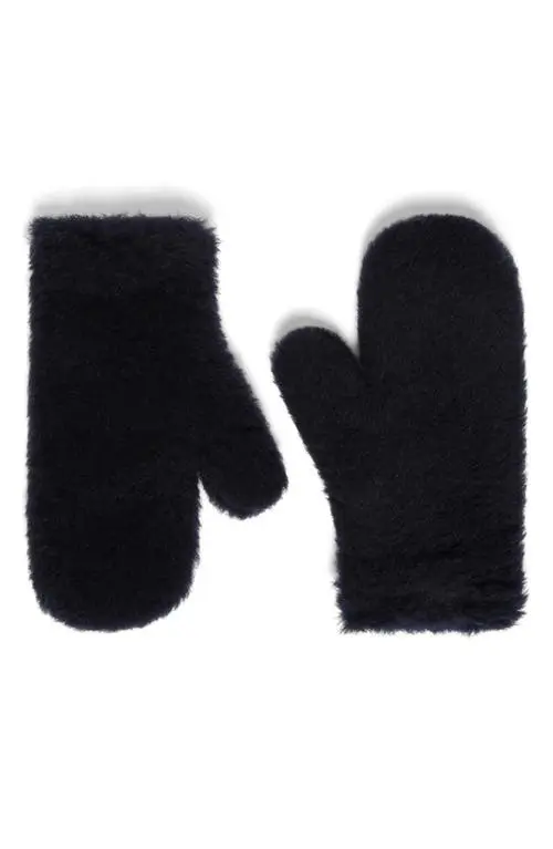 Max Mara Ombrato Alpaca Mittens - Midnightblue
