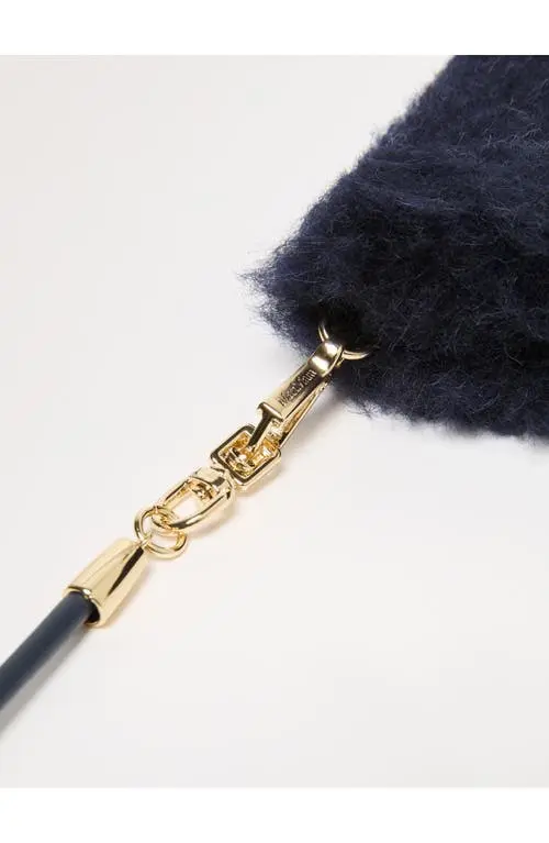 Max Mara Ombrato Alpaca Mittens - Midnightblue