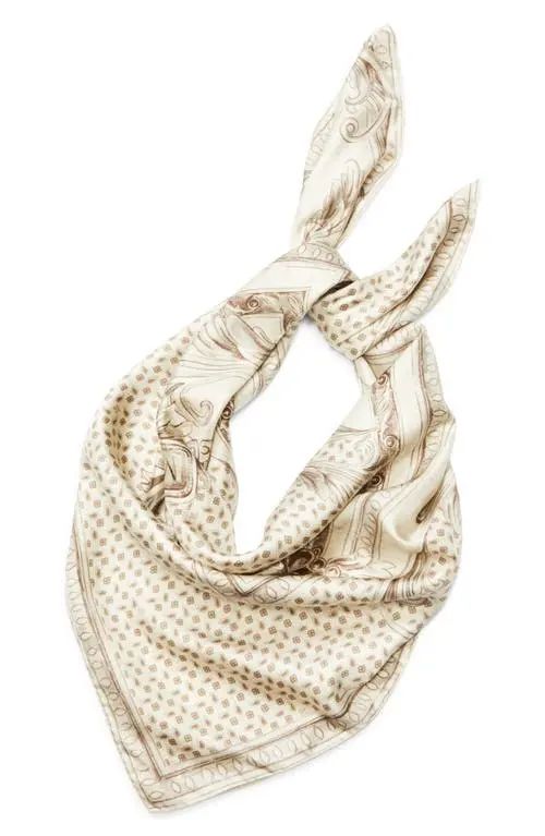 Max Mara Paisley Silk Twill Square Scarf