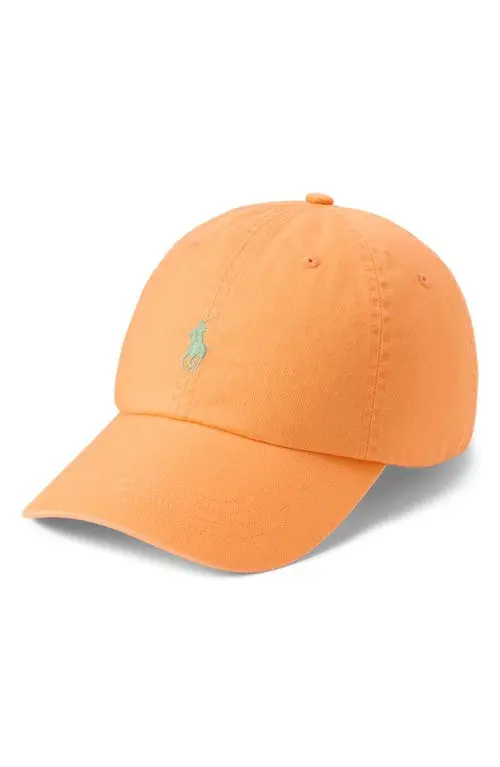 Polo Ralph Lauren Cotton Chino Baseball Cap - Pompano Orange