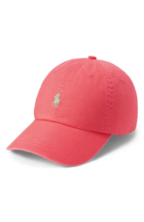 Ralph Lauren Cotton Chino Baseball Cap - Red Sky/c7215