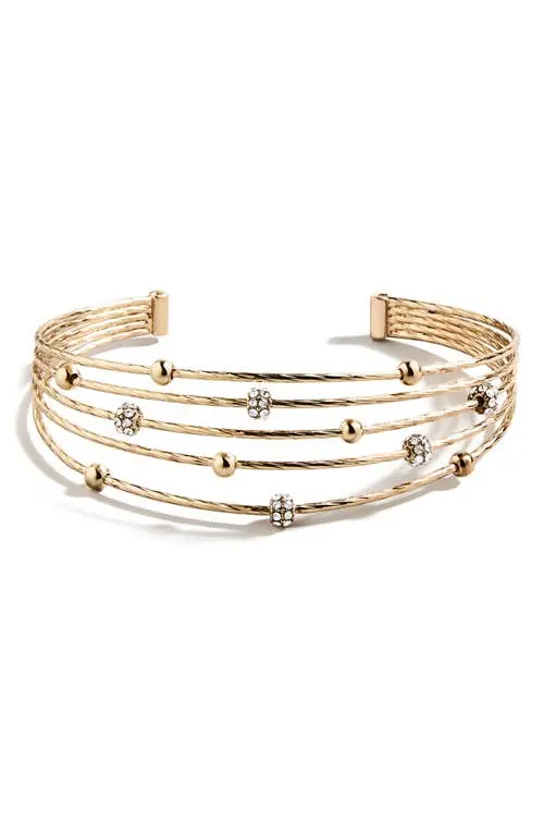 Baublebar Beatrix Layered Cuff Bracelet - Gold/clear