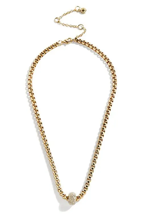 Baublebar Jonie Pavé Pendant Necklace - Gold/clear