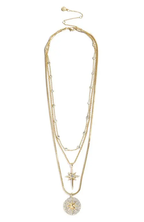 Baublebar Lyra Celestial Layered Necklace - Clear
