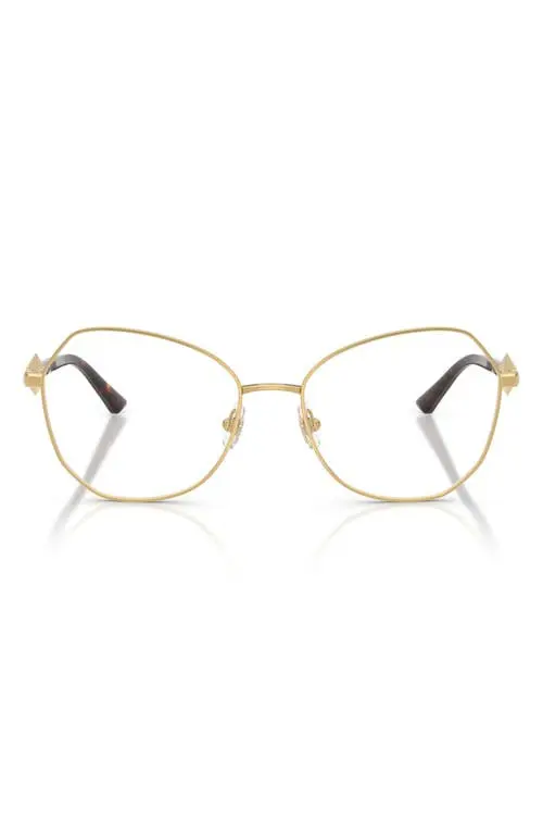 JIMMY CHOO 53mm Round Optical Glasses - Gold/demo Lens