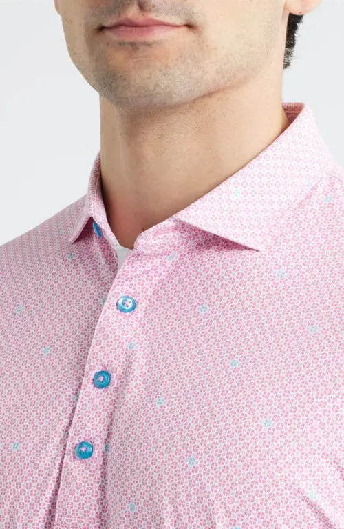 Johnnie-o Parson Performance Jersey Polo - Punch