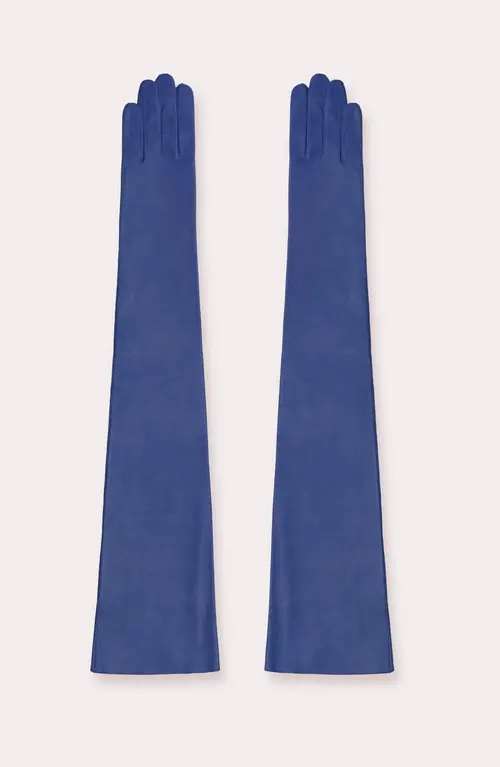 SEYMOURE Runway Leather Gloves - Blue