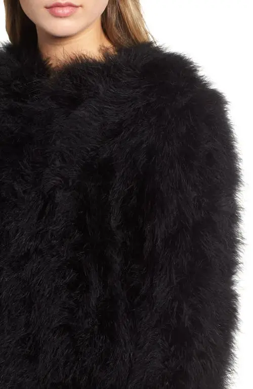 LAMARQUE Feather Topper Jacket - Black