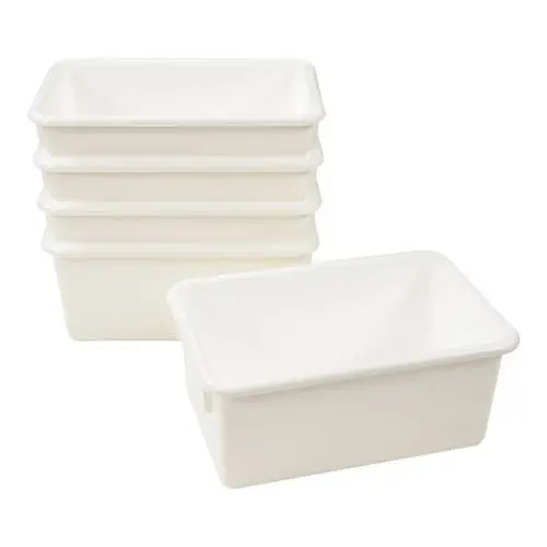 KAPLAN EARLY LEARNING COMPANY Colored Storage Binset Of 5 - White