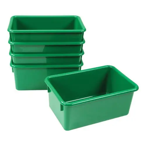 KAPLAN EARLY LEARNING COMPANY Colored Storage Binset Of 5 - Green