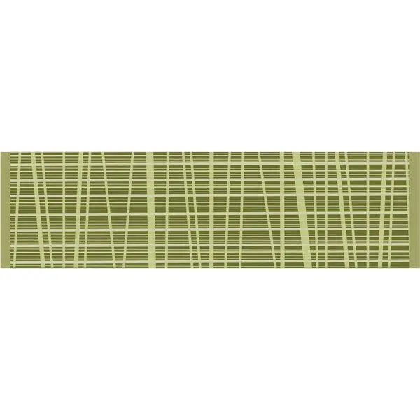 KAPLAN EARLY LEARNING COMPANY Sense Of Place Carpet Runner2' X 8' - Green