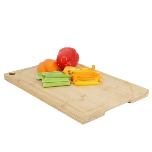 MEGACHEF 17.5 X 12 Inch Wood Cutting Board - Bamboo