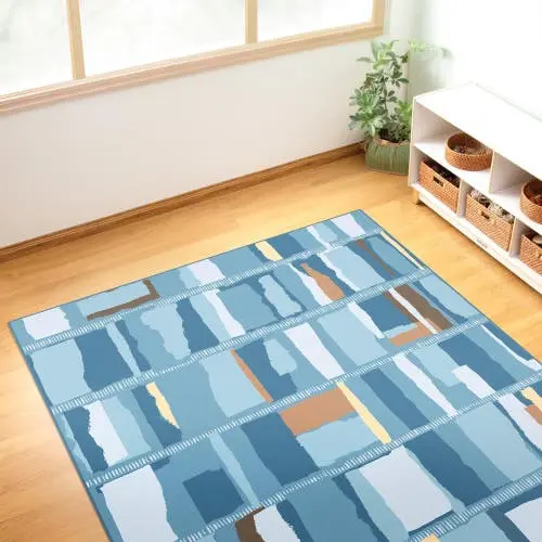 KAPLAN EARLY LEARNING COMPANY Mountain Clouds Carpet4' X 6' Rectangle