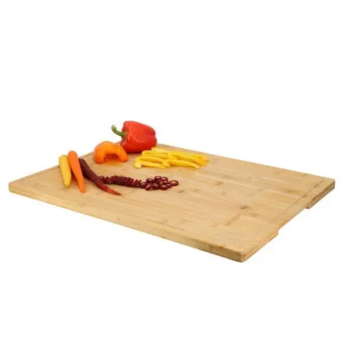 MEGACHEF 20 X 14 Inch Rectangle Wood Cutting Board - Bamboo