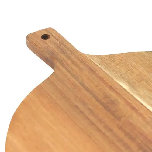 MEGACHEF 12 Inch Wood Round Serving Board With Handle