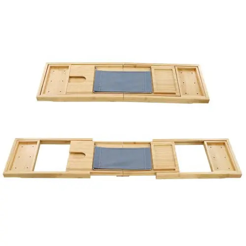 MEGACHEF Expandable Wood Bath Tray