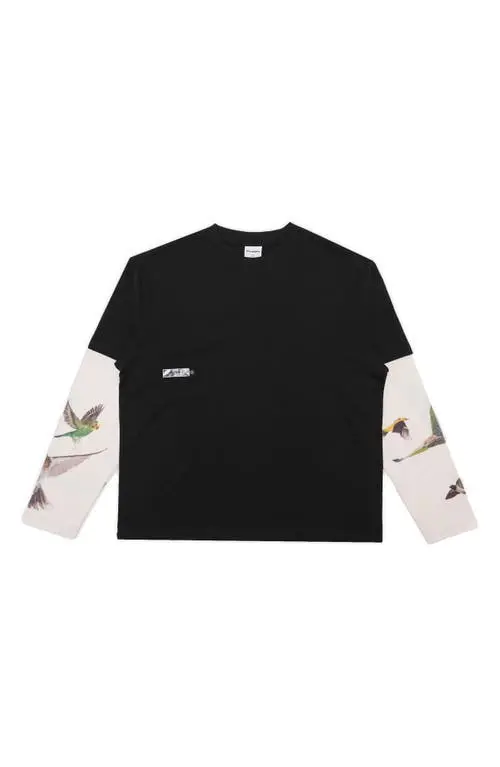 STUDENTS Tremonton Layered Look Graphic T-shirt