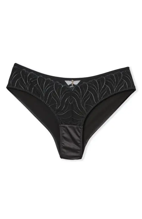 ETAM Envolee Lace & Satin Hipster Panties - Anthracite