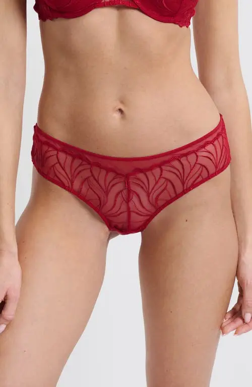 ETAM Envolee Lace & Satin Hipster Panties - Red