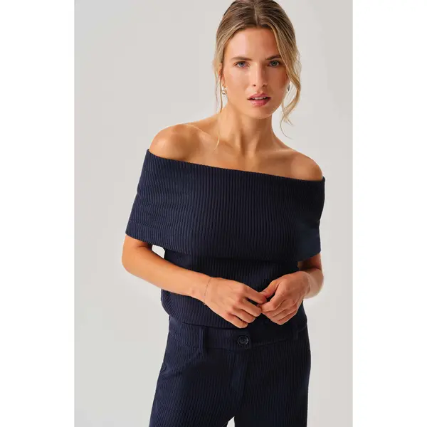 LEMAN MERCER Margot Top - Blue