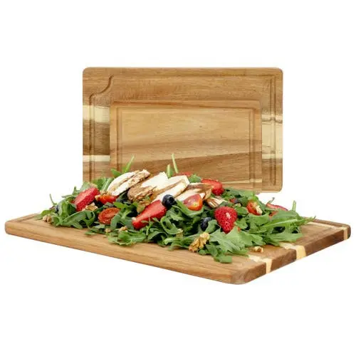 MEGACHEF 3 Piece Wood Cutting Board Set - Acacia