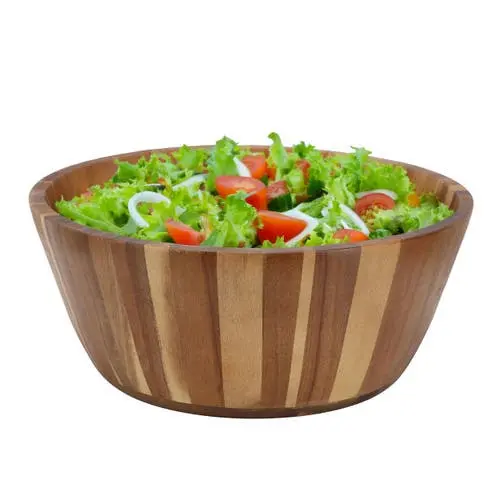 MEGACHEF 13.8 Inch Jumbo Wood Salad Bowl - Acacia
