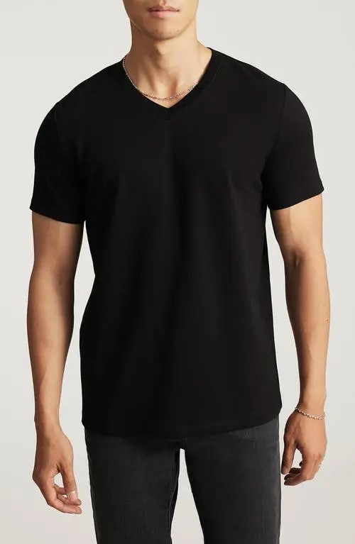 MAVI Stretch Cotton V-neck T-shirt