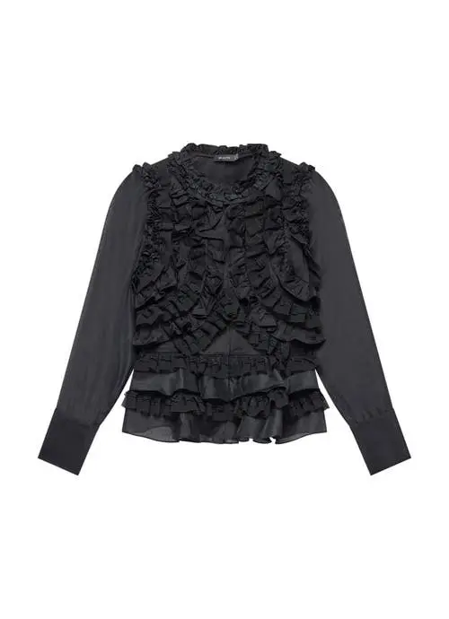 Mint Velvet Ruffle Detail Blouse