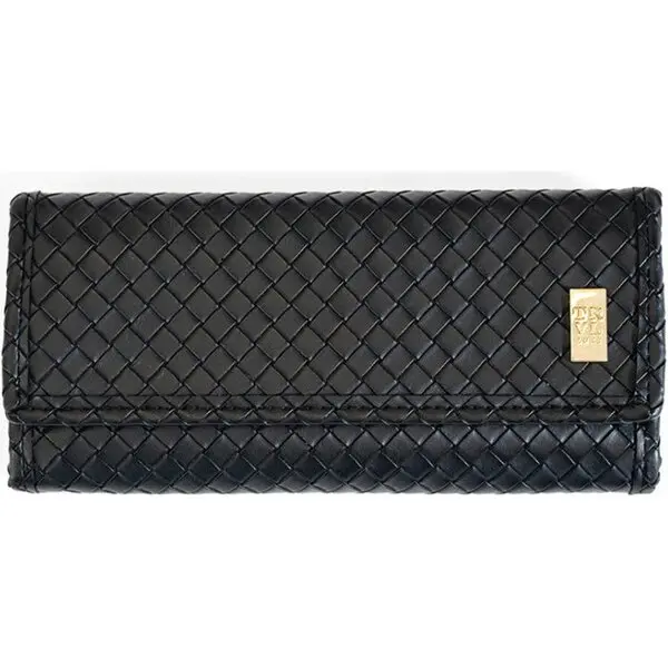 TRVL DESIGN Woven Jet Jewel Wallet - Black