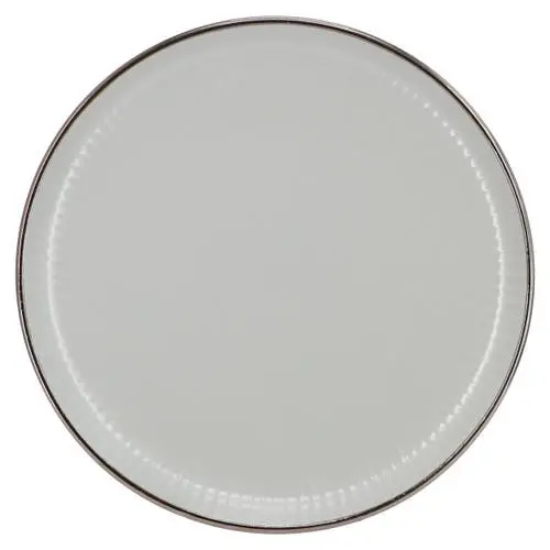 ELAMA Leo 16 Piece Stoneware Dinnerware Set - Grey