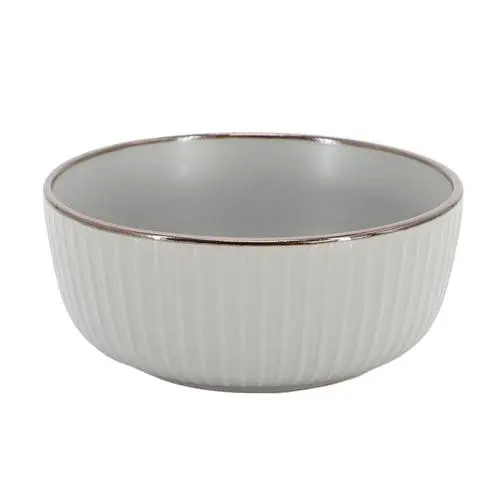 ELAMA Leo 16 Piece Stoneware Dinnerware Set - Grey