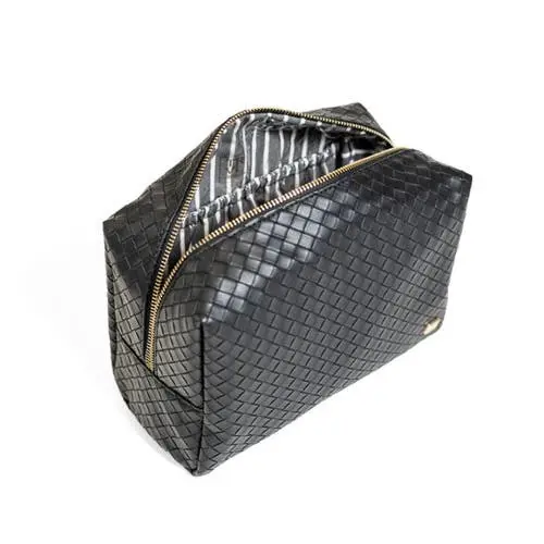 TRVL DESIGN Woven Jet Cosmetic Bag - Black
