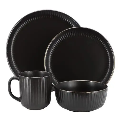 ELAMA Leo 16 Piece Stoneware Dinnerware Set
