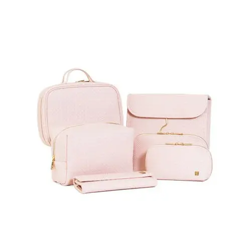 TRVL DESIGN Woven Shell Jewel Wallet - Pink