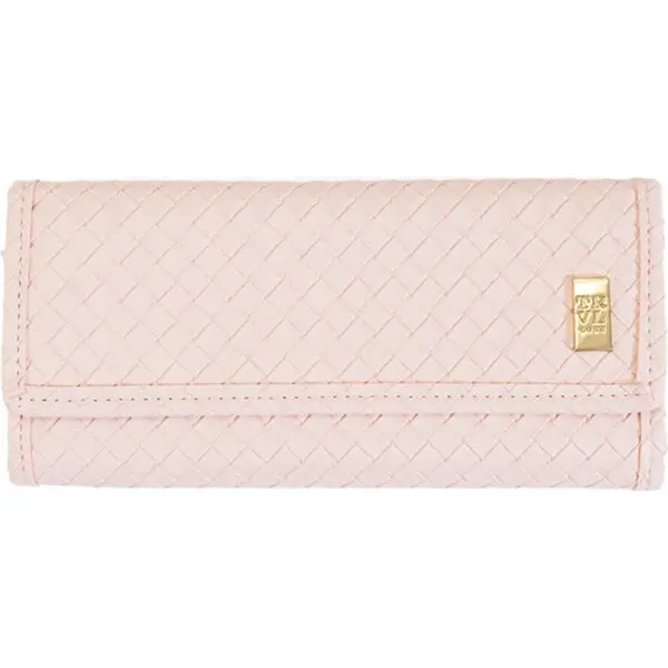 TRVL DESIGN Woven Shell Jewel Wallet - Pink