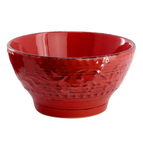 ELAMA Malibu Ocean Bloom 16-piece Dinnerware Set - Red
