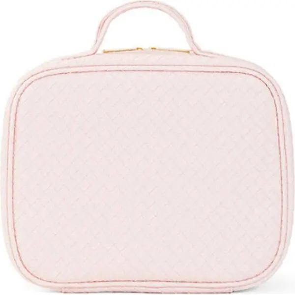 TRVL DESIGN Woven Shell Cosmetic Case - Pink