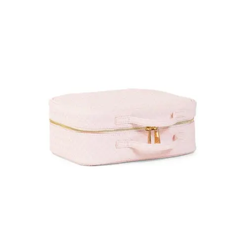 TRVL DESIGN Woven Shell Cosmetic Case - Pink