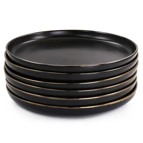 ELAMA Paul 6 Piece Stoneware Dinner Plate Set
