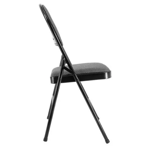 ELAMA 4 Piece Metal Folding Chair With Padded Seats And Top Handle