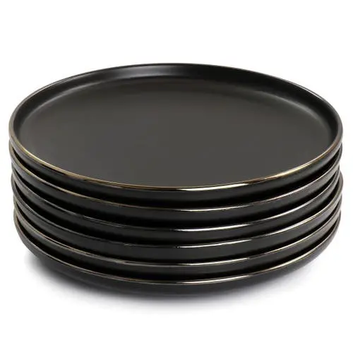ELAMA Paul 6 Piece Stoneware Salad Plate Set