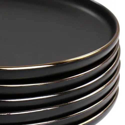 ELAMA Paul 6 Piece Stoneware Salad Plate Set